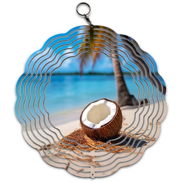 Design | Aesthetic Coconut In Beach Design Wind Spinner | Poshmark